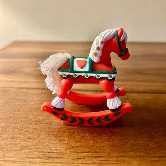 Hallmark | Holiday | Vintage 982 Hallmark Merry Miniatures Red Rocking ...